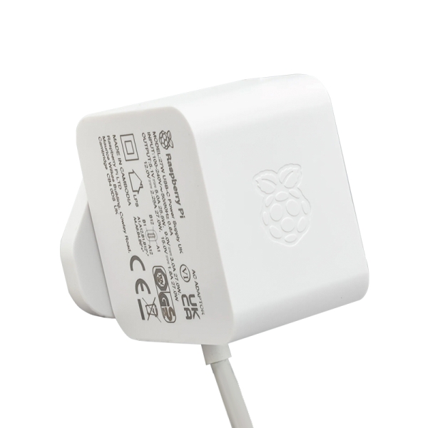 Official Raspberry Pi 5 USB-C PD (Power Delivery) Power Supply 27W PSU