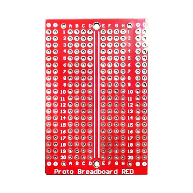 Proto Breadboard 60x40mm Red