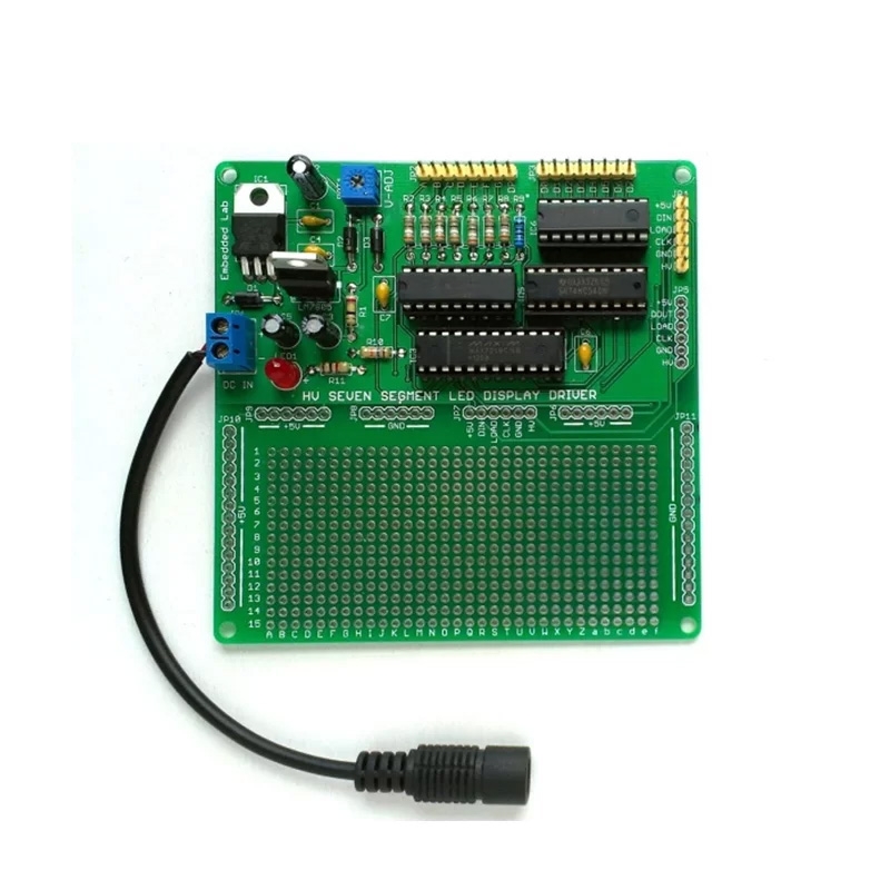 Serial Driver For Large Seven Segment LED Displays (PCB Only)