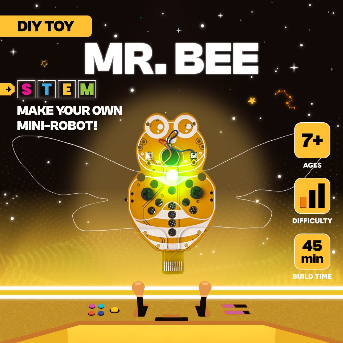 CircuitMess Wacky Robot - Mr Bee