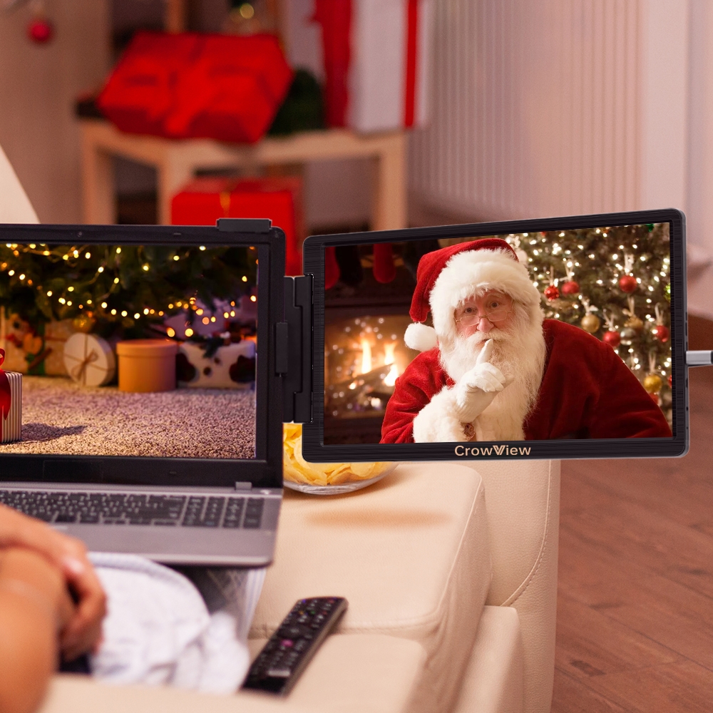 CrowView- Ultimate 14'' Portable Ultralight Dual Monitor support ...