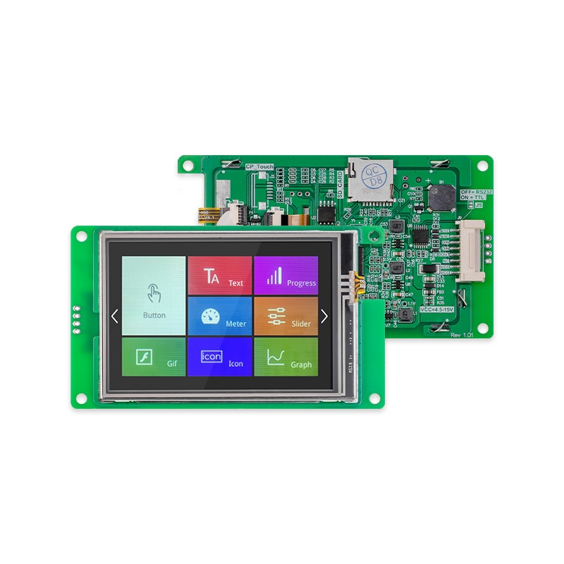 Wizee 3.5 inch HMI IPS display 320*480 TTL serial screen touch display