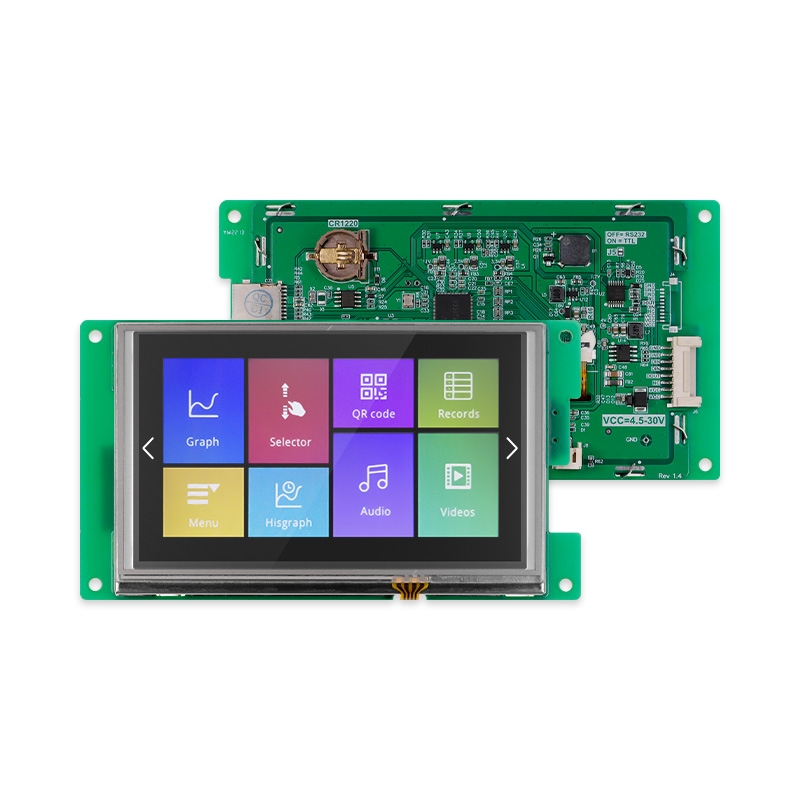 Wizee 5 inch HMI touch display 800*480 TTL serial screen