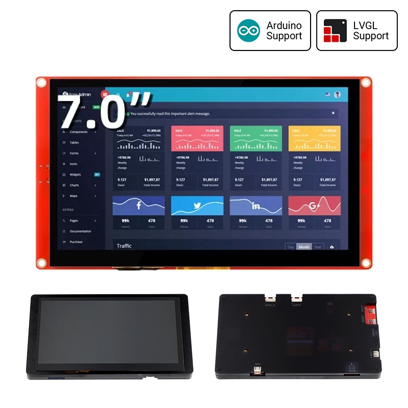 Esp32 Display 7 0 Inch Hmi Display 800x480 Rgb Tft Lcd Touch Screen