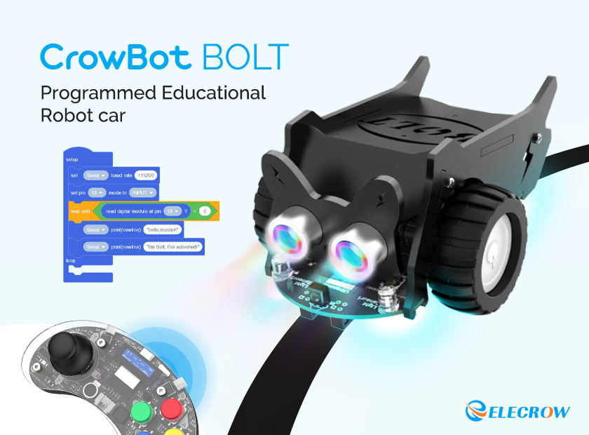 OSHW Supplier Elecrow launched its 1st revolutionary programmable Toy ...