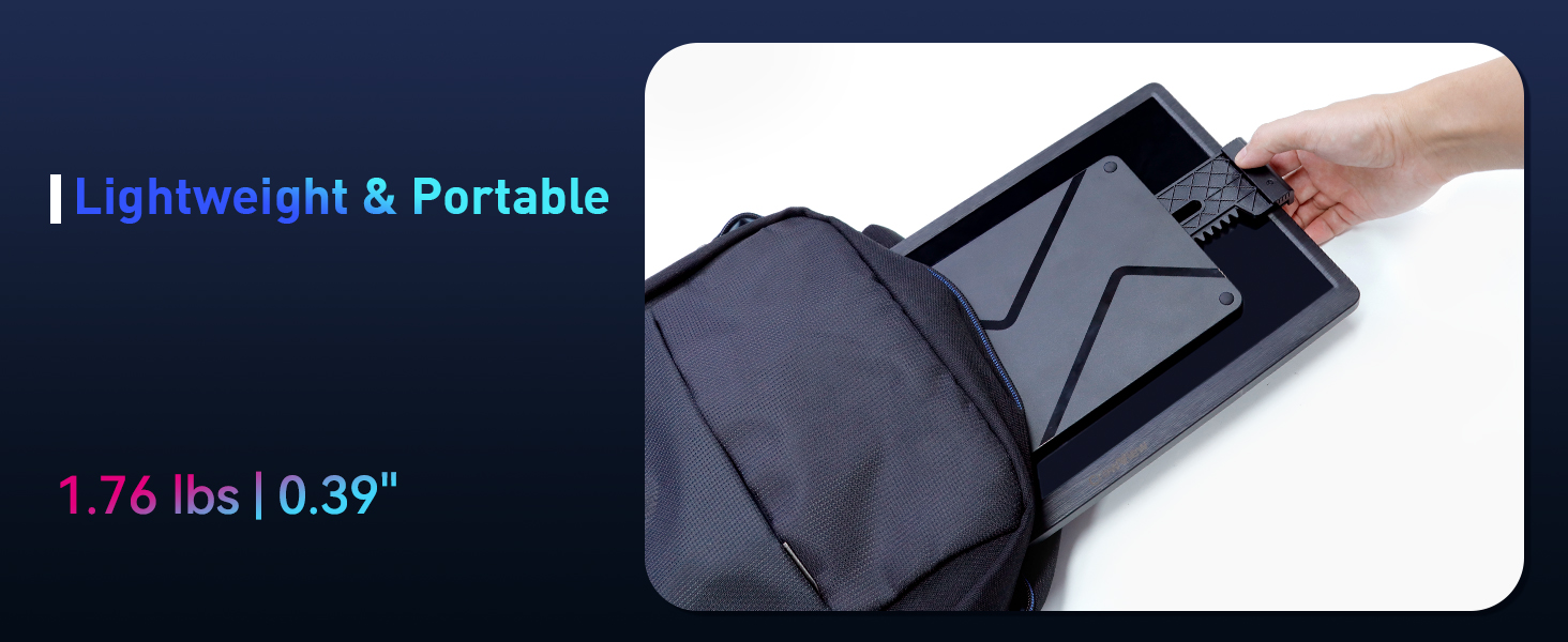 CrowView- Ultimate 14'' Portable Ultralight Dual Monitor support ...