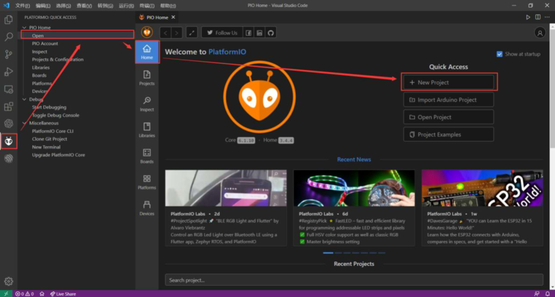 ESP Terminal 3.5-inch Display PlatformIO Tutorial - Elecrow Wiki
